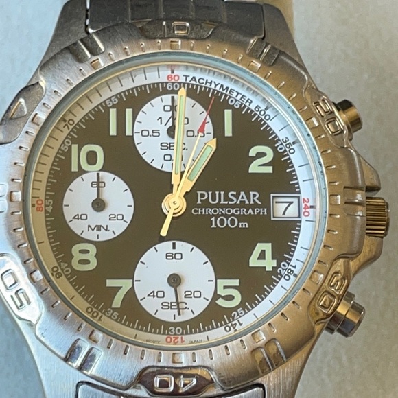 Pulsar | Accessories | Pulsar Men Battery Chronograph Watch Wr0m ...